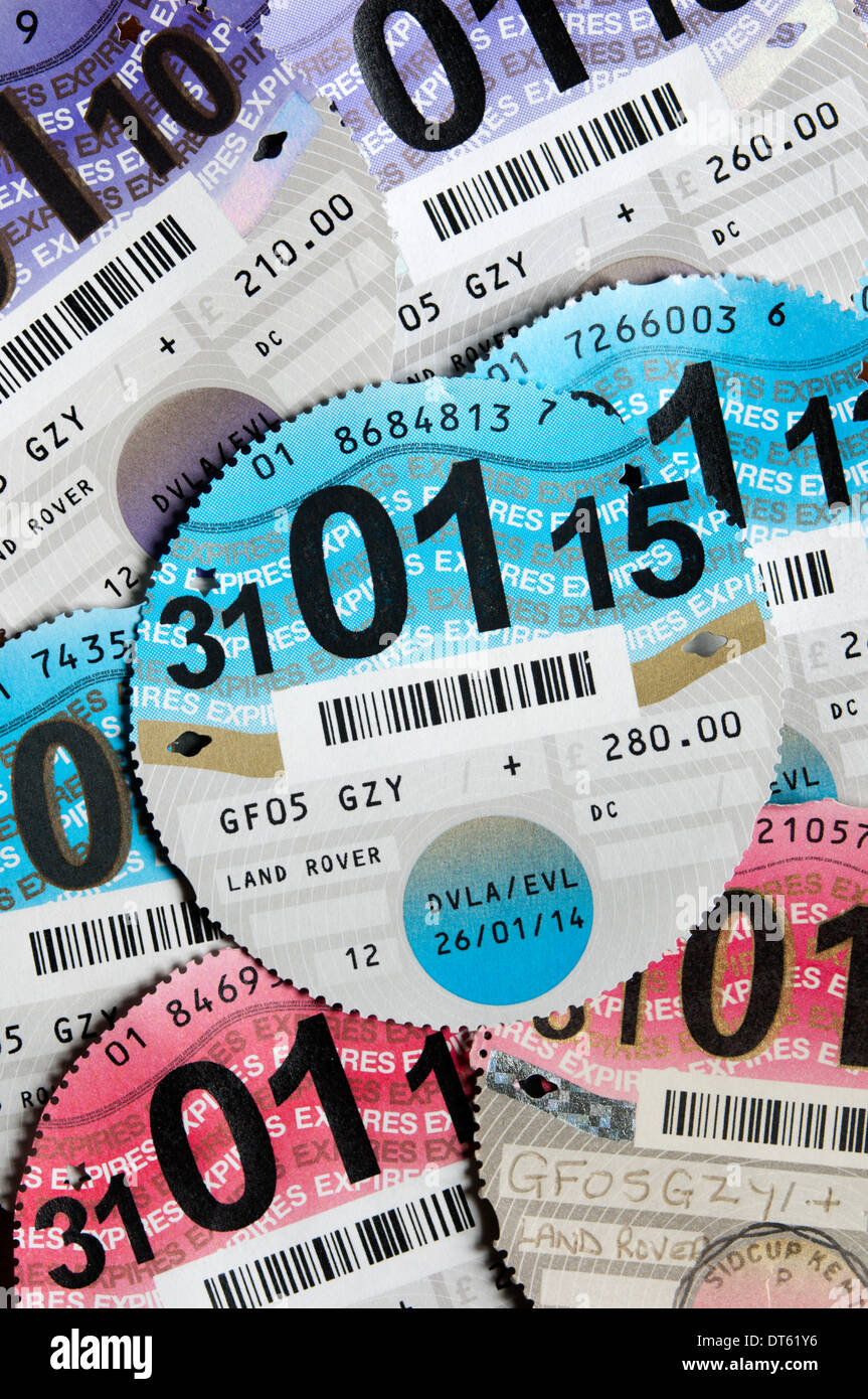 Vehicle tax disc hi-res stock photography and images - Alamy
