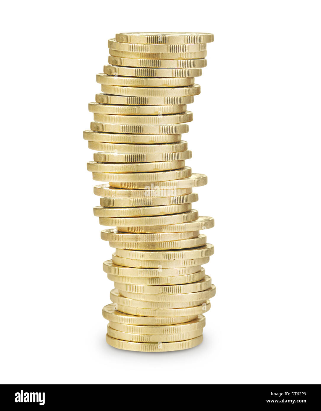 coins isolated on white background Stock Photo - Alamy