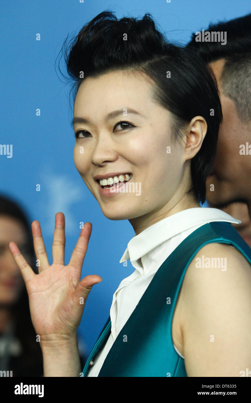 Berlin, Germany. 10th Feb, 2014. Actress Huang Lu poses for photos ...
