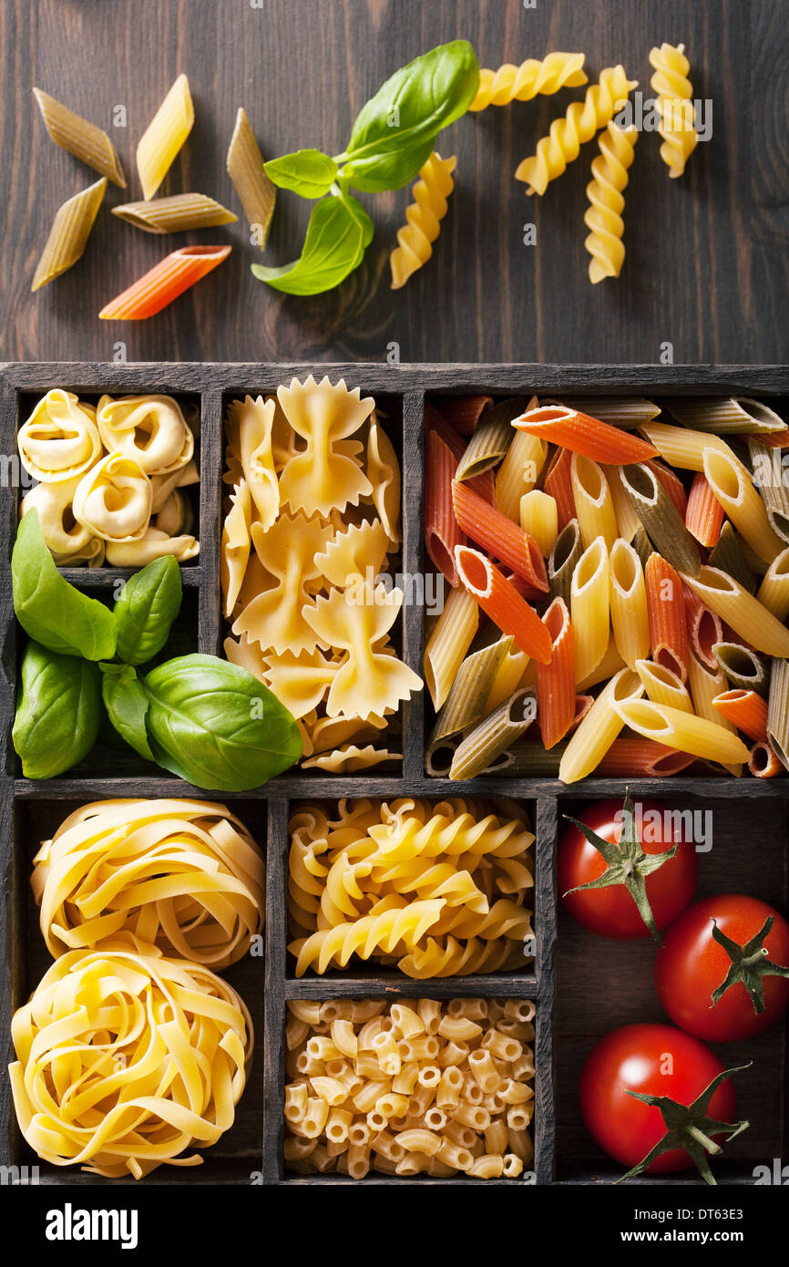 Pasta assortment box hi-res stock photography and images - Alamy
