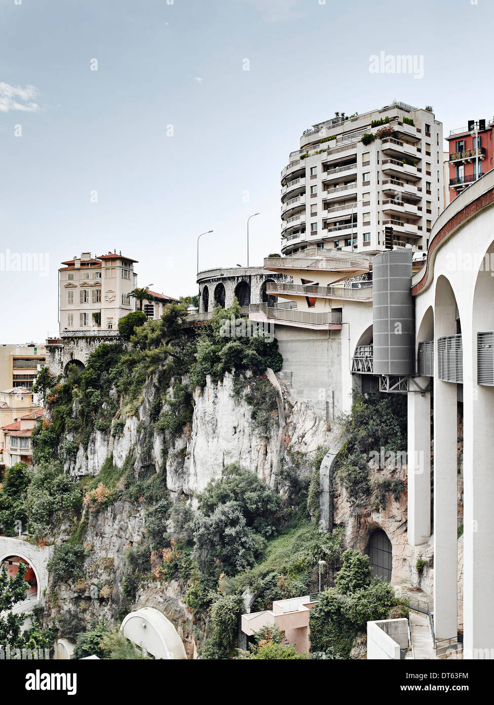 View of highway bridge, Monte Carlo, Monaco Stock Photo - Alamy