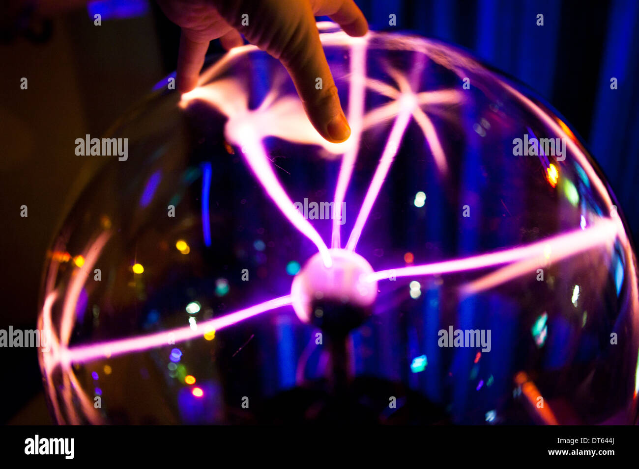 Plasma Globe at the light and touch exhibition at the Bracknell ...