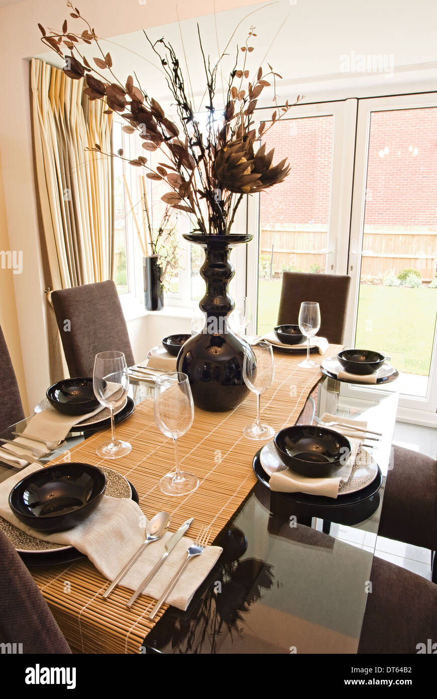 Residential dining room Stock Photo - Alamy