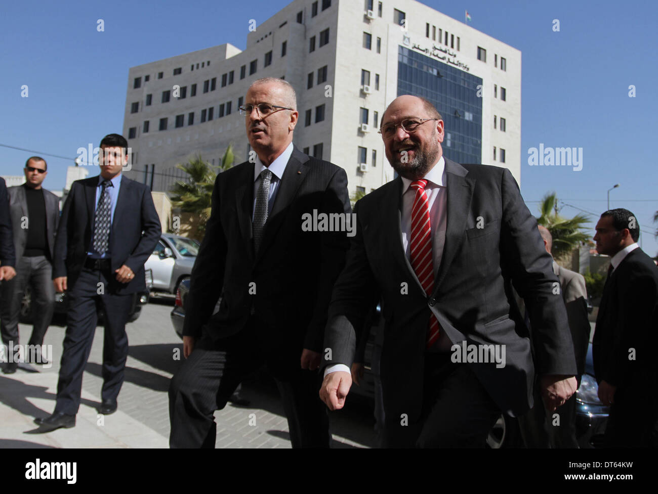 Ramallah, West Bank, Palestinian Territory. 10th Feb, 2014. Palestinian ...