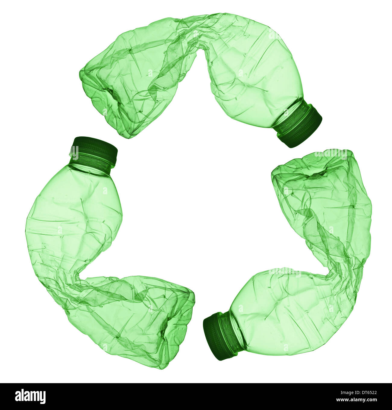Concept of recycle.Recycle symbol made of used plastic bottles Stock ...