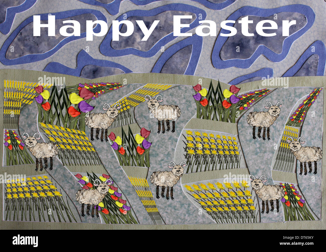 Beverley King Leeds West Yorkshire Europe Happy Easter Greetings Card ...