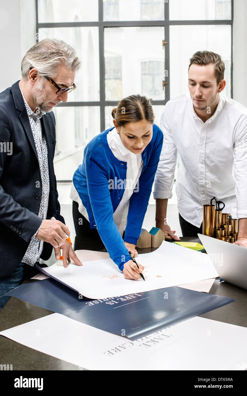 Business people in discussion at office Stock Photo - Alamy