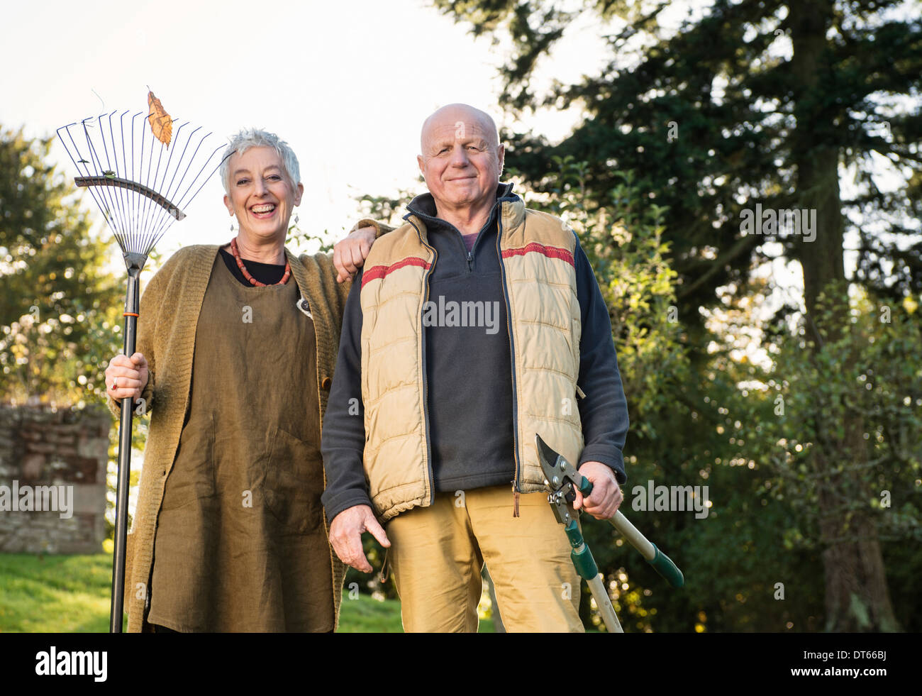 Holding rake hi-res stock photography and images - Alamy