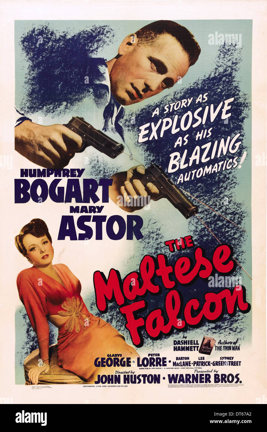 HUMPHREY BOGART, MARY ASTOR POSTER, THE MALTESE FALCON, 1941 Stock ...