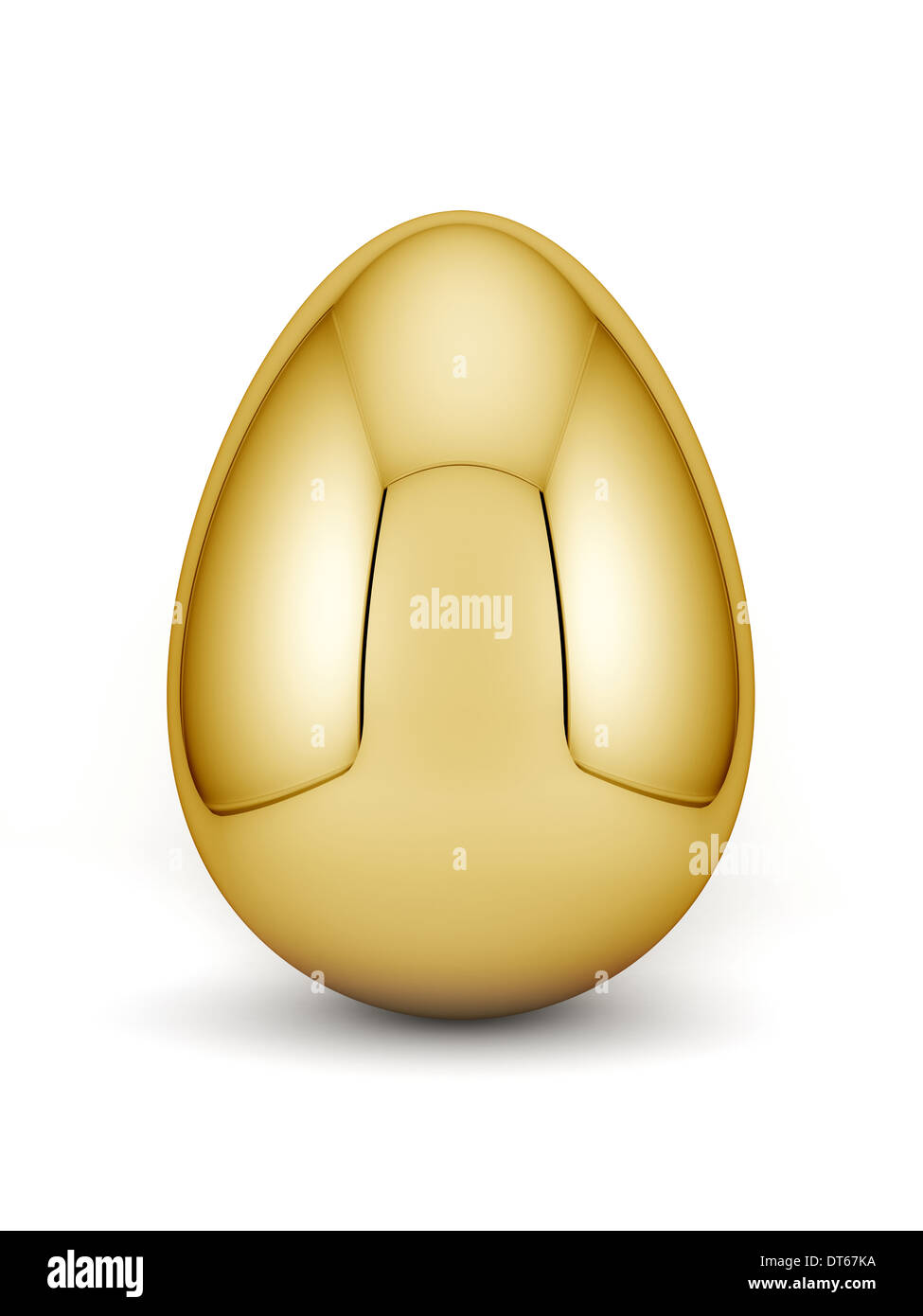 3d render of golden egg isolated on white background Stock Photo - Alamy