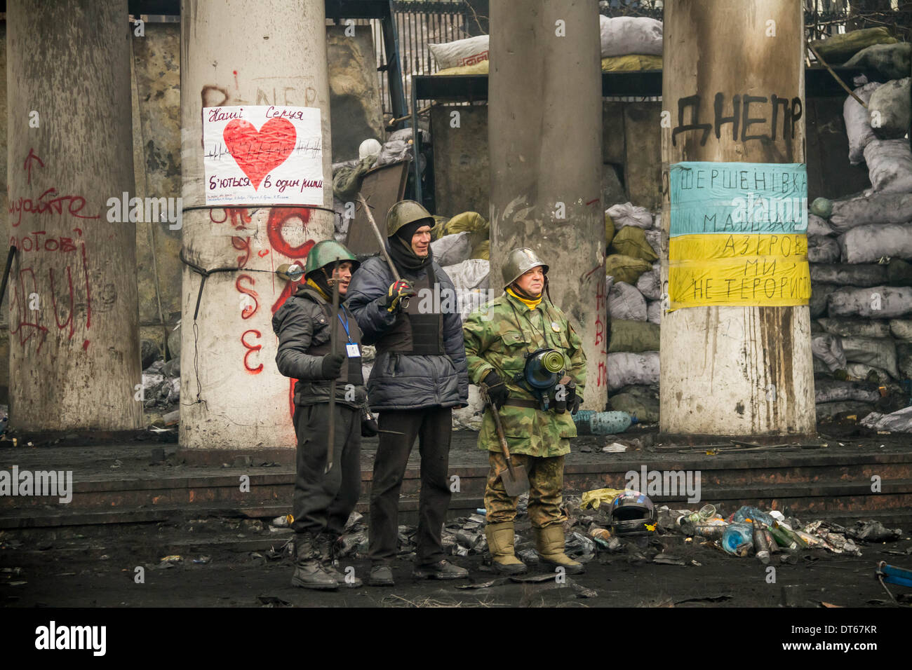 Euromaidan 2014 protests in Kiev, Ukraine Stock Photo - Alamy
