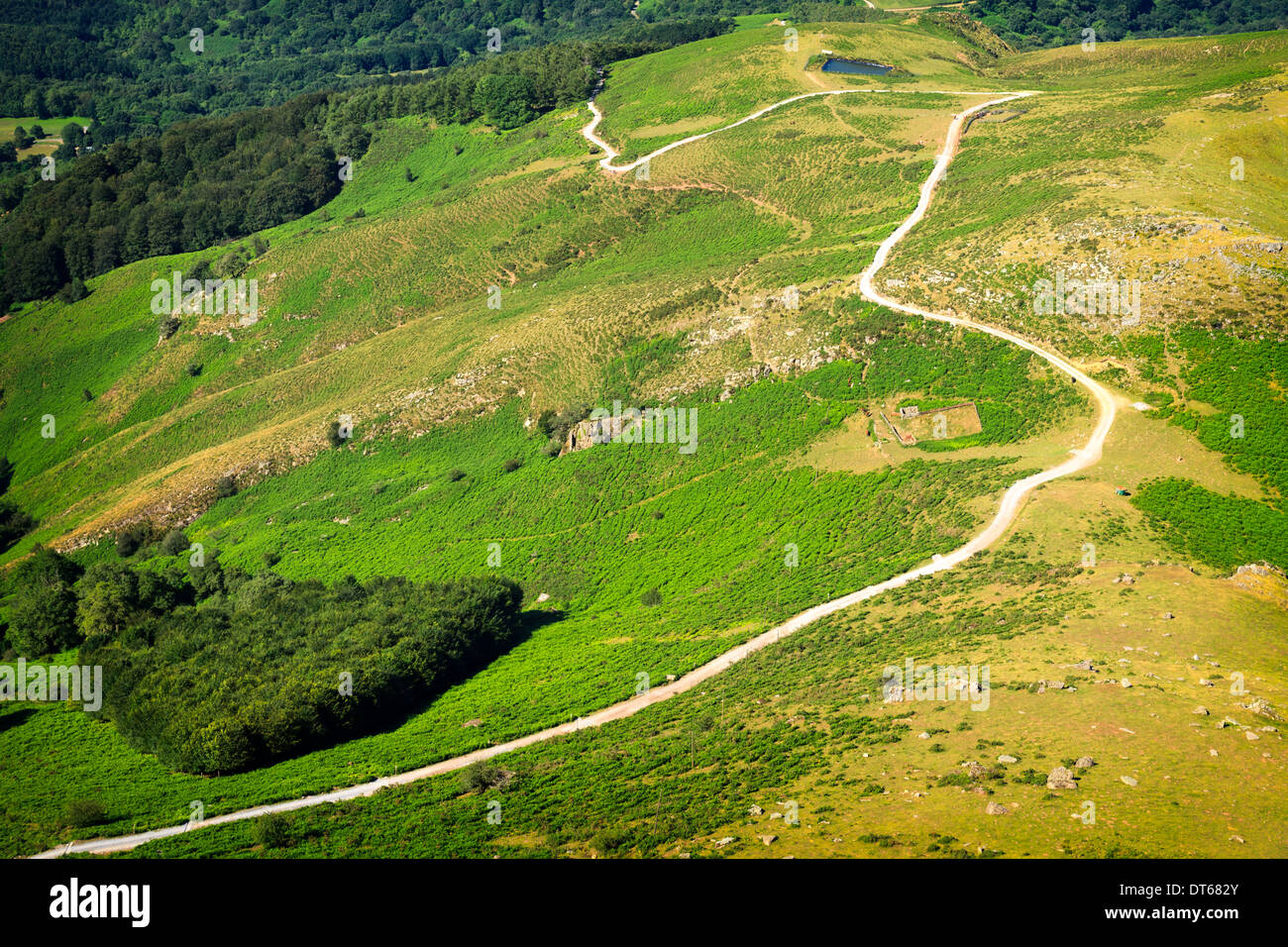 Winding Track in the Pyrenees Stock Photo - Alamy