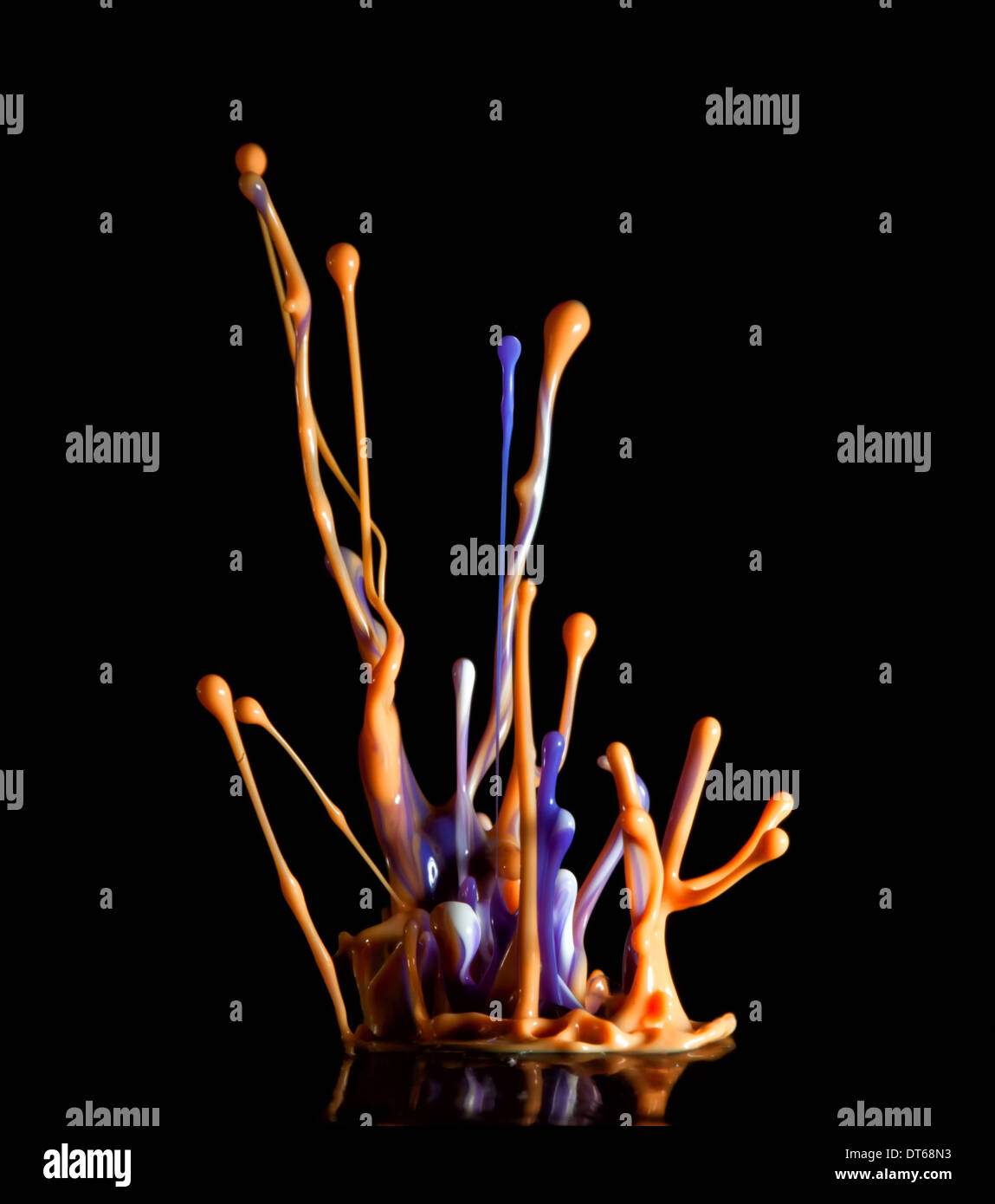 macro image of paint sculpture Stock Photo - Alamy