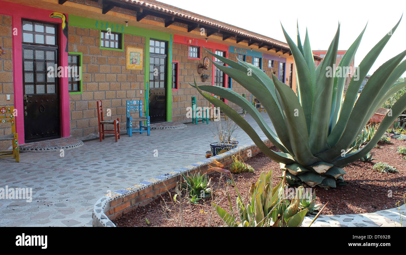 Ranch accommodation in Mexico Stock Photo - Alamy