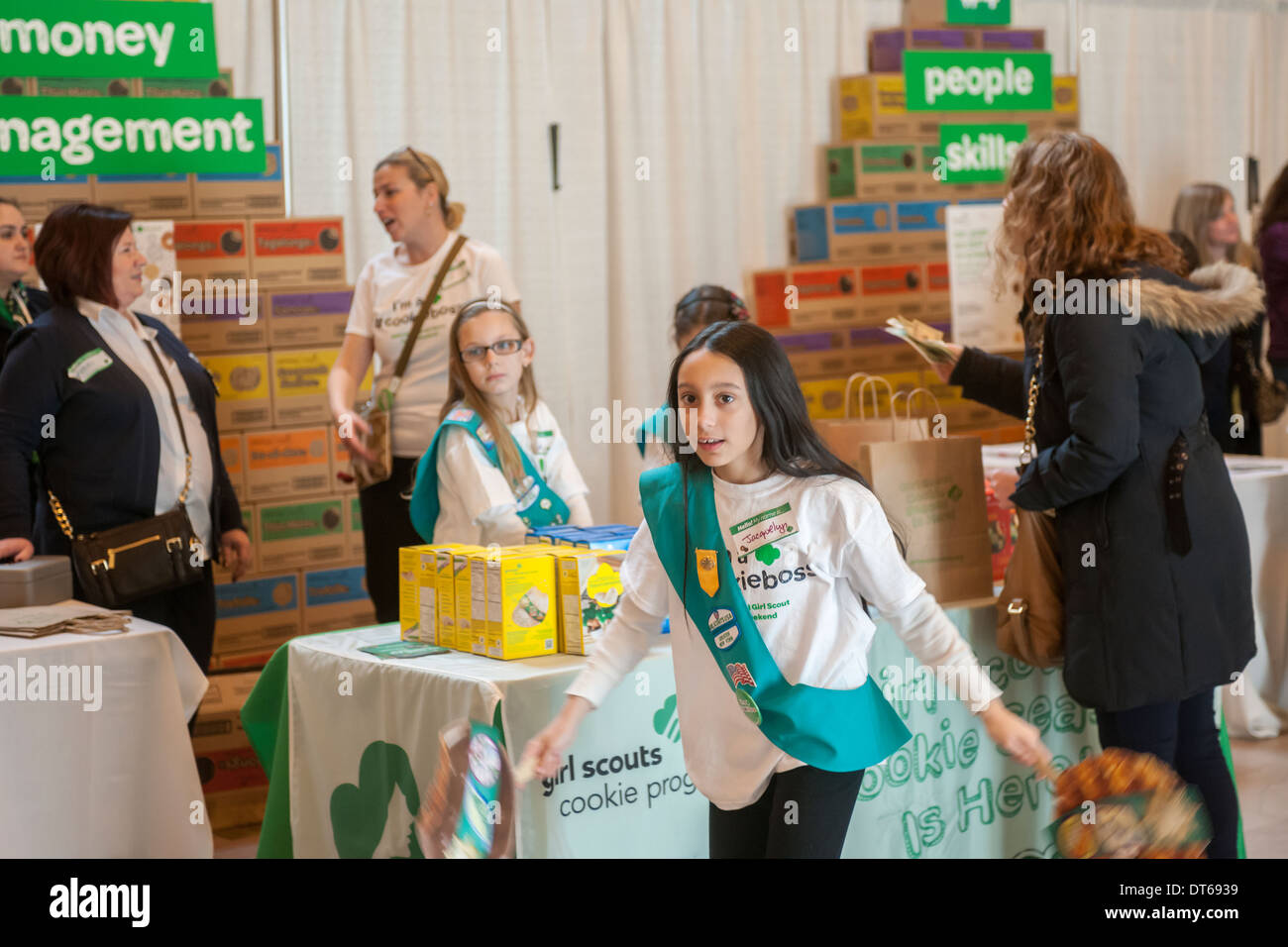 Girl Scouts Mark The Start Of National Girl Scout Cookie Weekend In