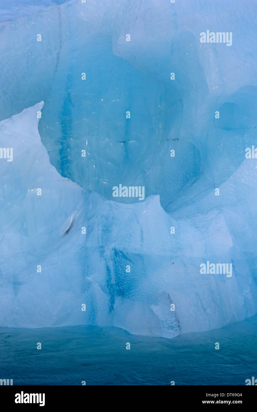View of blue ice block glacier lagoon Iceland Stock Photo - Alamy