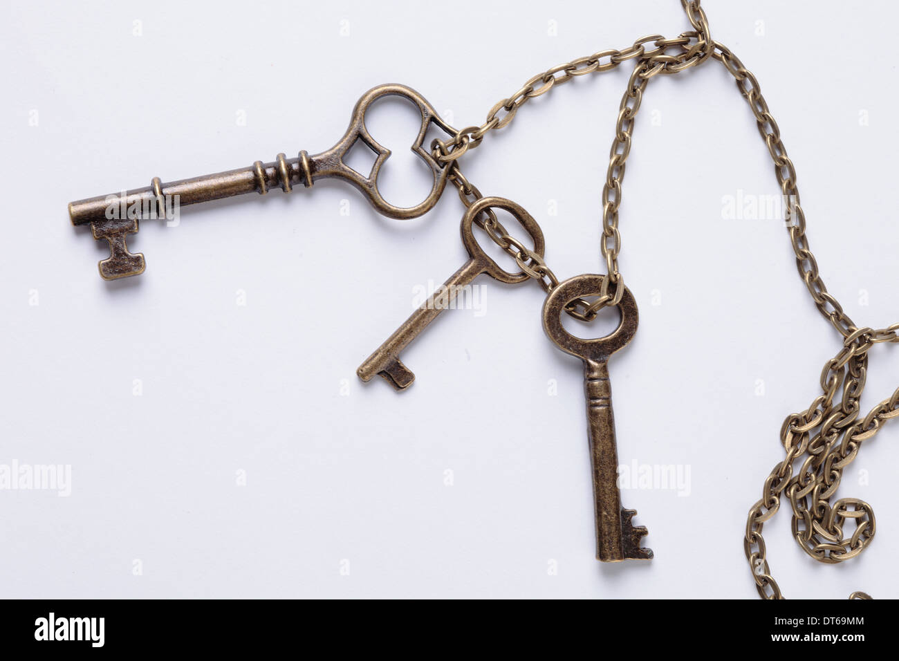 picture of an old keys isolated on white Stock Photo - Alamy