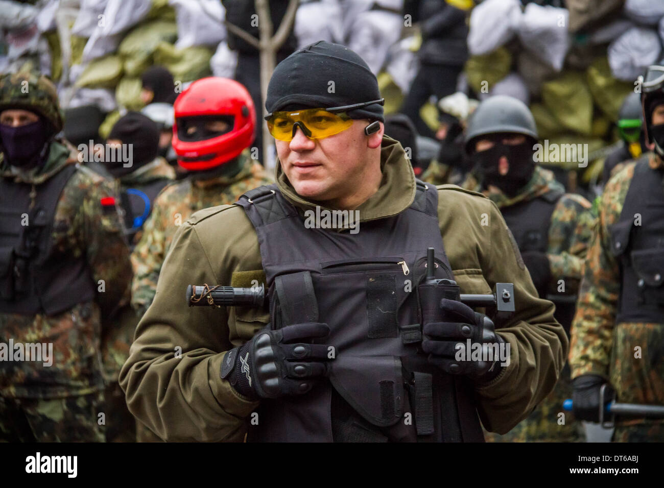 Members of the Azov Battalion in Kiev during the Euromaidan anti ...