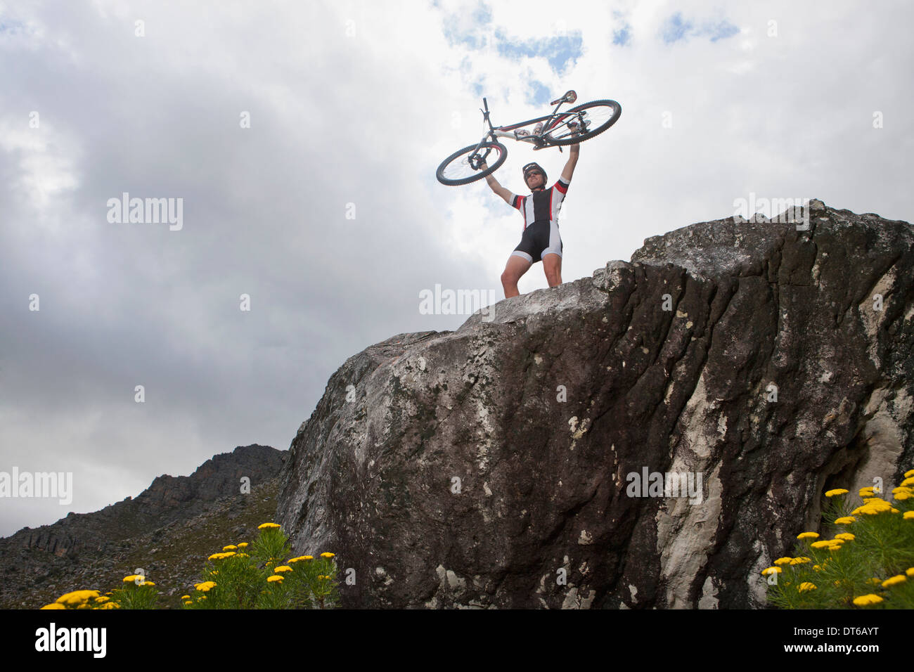 From below man helmet hi-res stock photography and images - Alamy