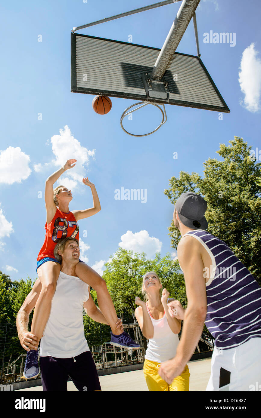 Playing basketball hi-res stock photography and images - Alamy