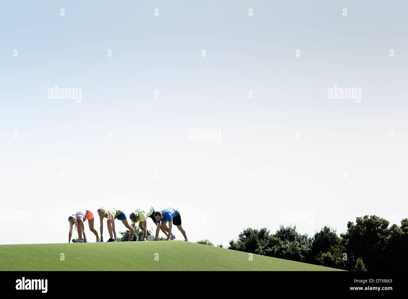 Adult runners and blue hi-res stock photography and images - Alamy