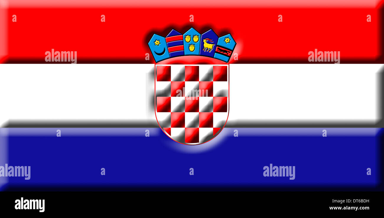 Croatia - national flag Stock Photo - Alamy