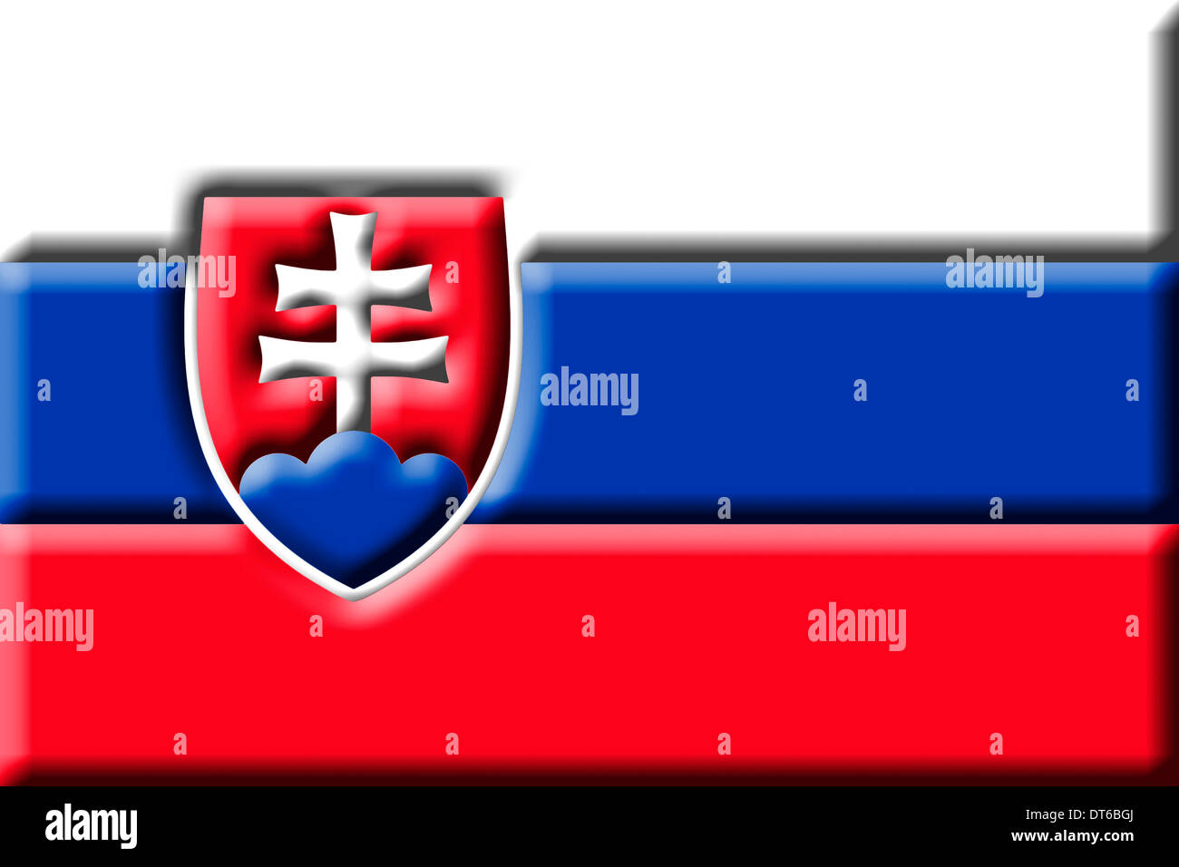 Slovak Republic - national flag Stock Photo - Alamy