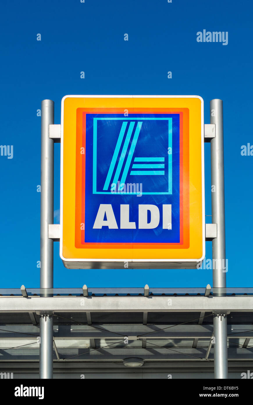 Blue sign logo hi-res stock photography and images - Alamy