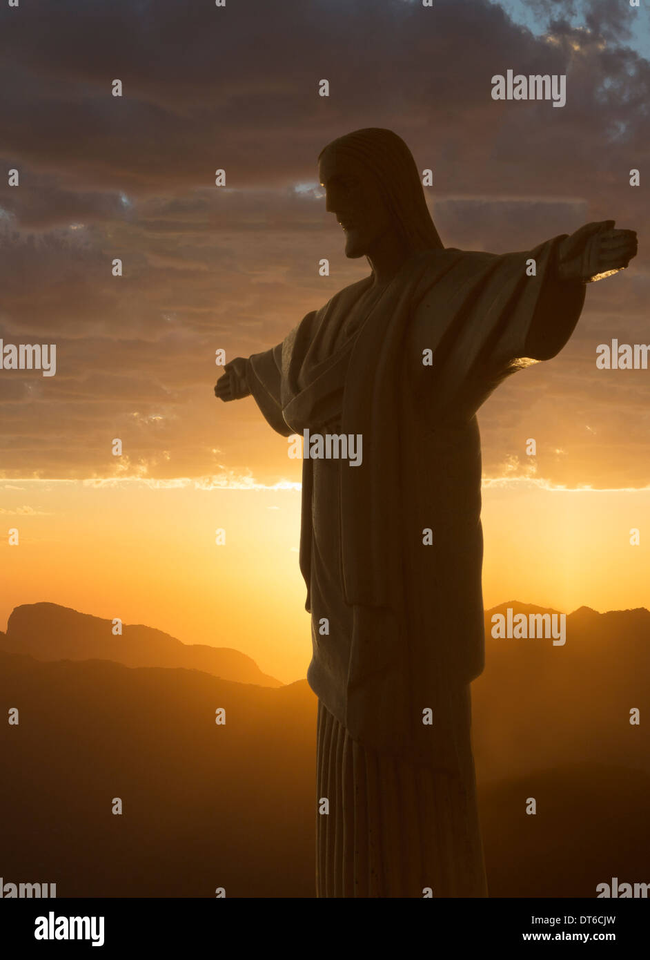 Christ The Redeemer Statue Silhouette High Resolution Stock Photography ...