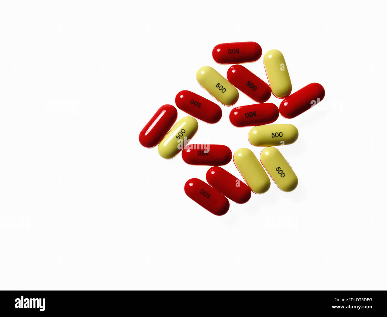 Yellow and red capsule hi-res stock photography and images - Alamy