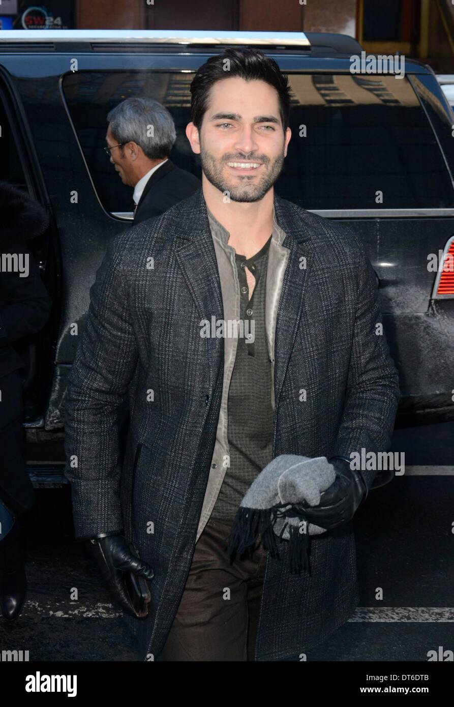New York, NY, USA. 10th Feb, 2014. Tyler Hoechlin at talk show ...