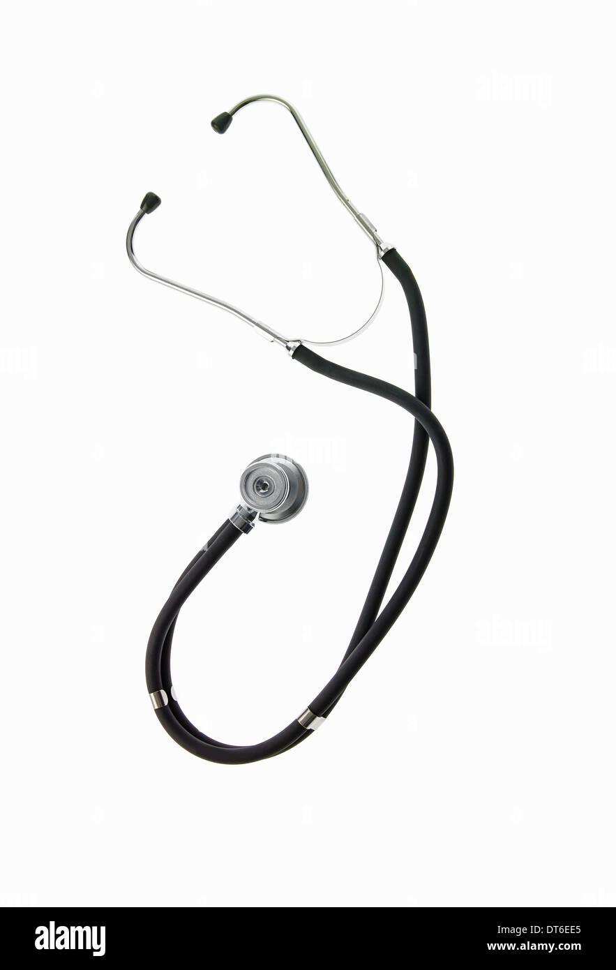 A doctor's stethoscope, a diagnostic instrument for assessment of ...