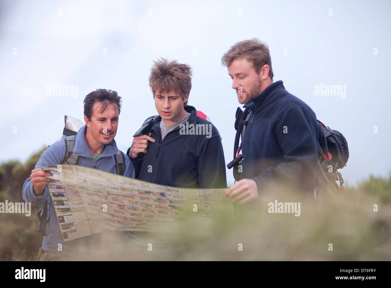 Reading map looking walker hi-res stock photography and images - Alamy