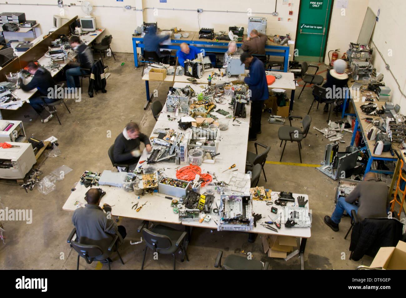 Computer Technician At Work
