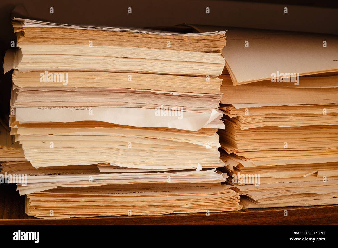 Keeping Paper Records Background Stock Photo - Alamy