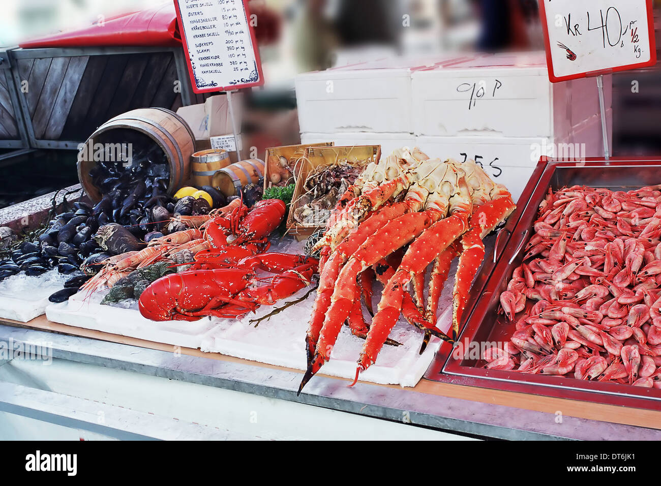 Fish Market in Bergen Stock Photo - Alamy