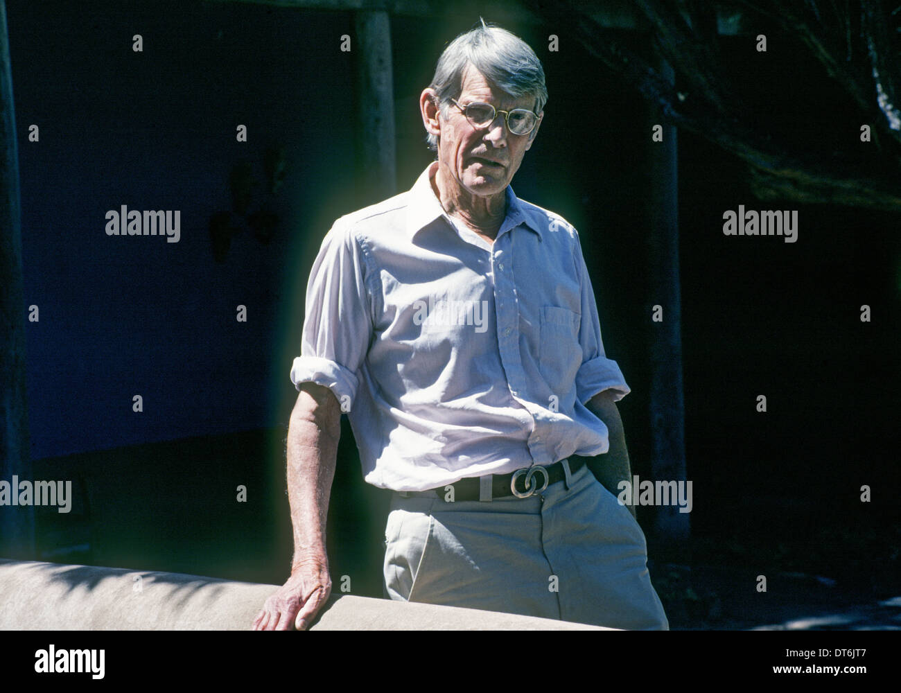 Renowned nature and landscape photographer Eliot Porter, 1901-1990, at ...