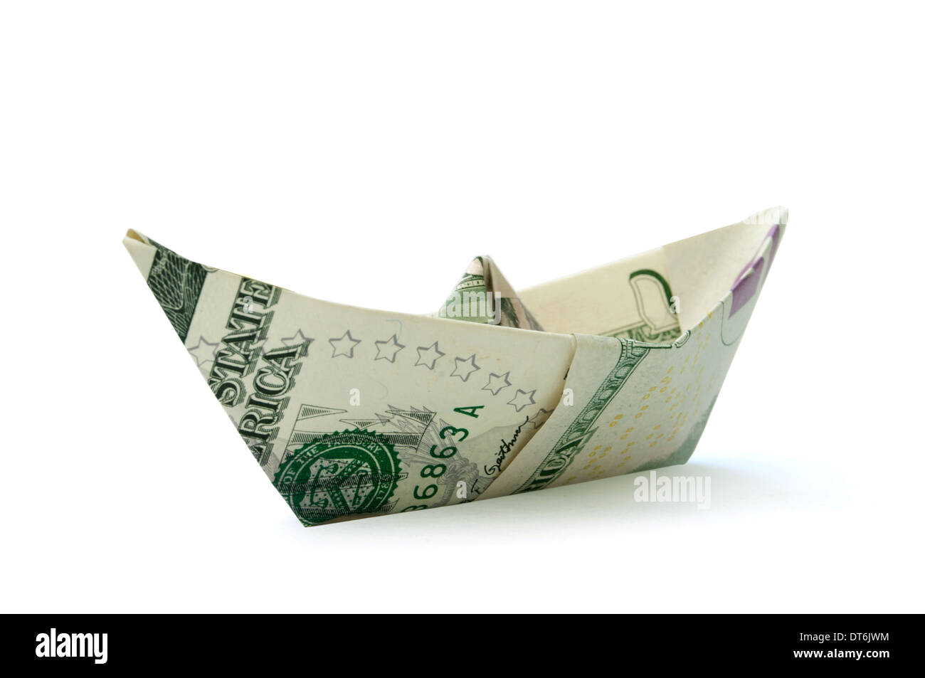 Paper boat money hi-res stock photography and images - Alamy