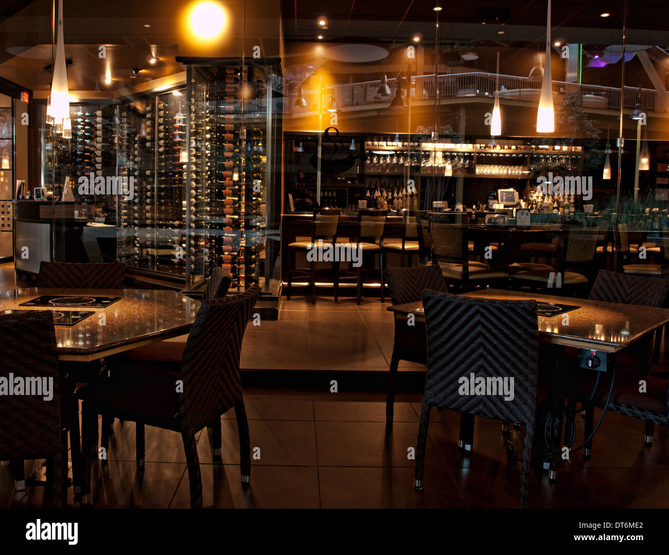 wine bar and restaurant before opening Stock Photo - Alamy