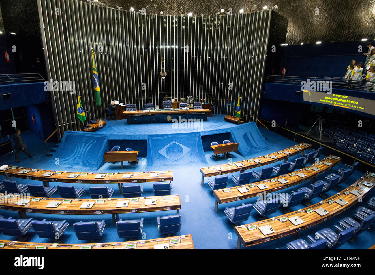 Interior of the Brazilian Federal Senate in the Upper House of the ...