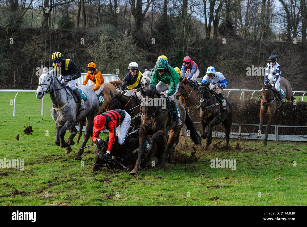 Horse jump fall hi-res stock photography and images - Alamy