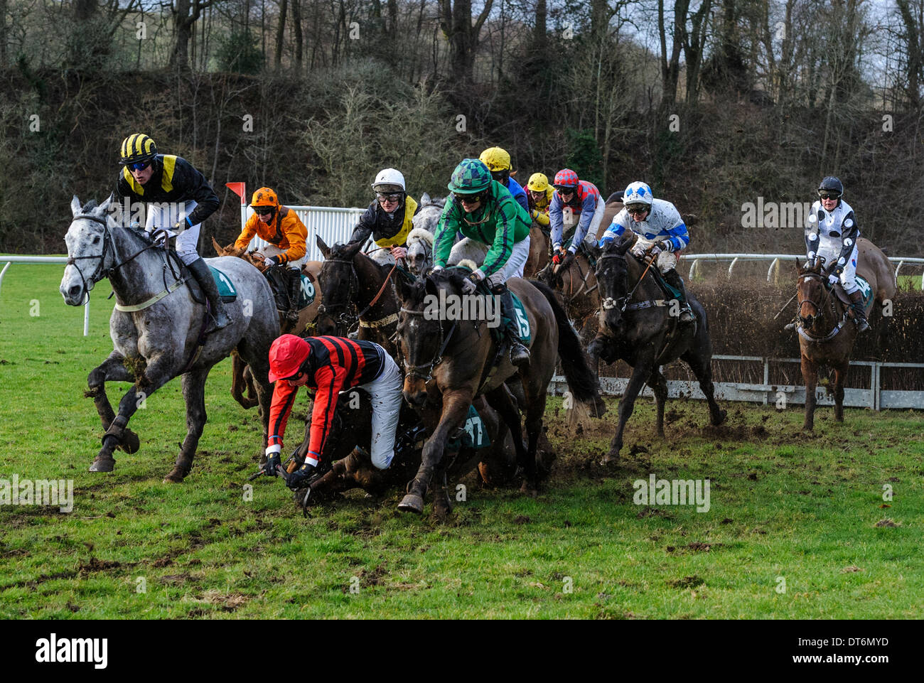 Horse jump fall hi-res stock photography and images - Alamy