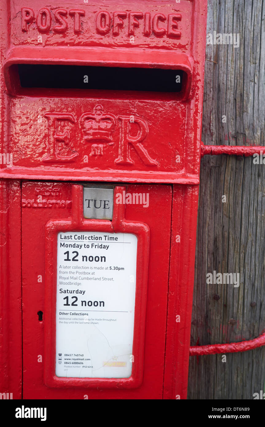 Pole mounted post box Stock Photo - Alamy