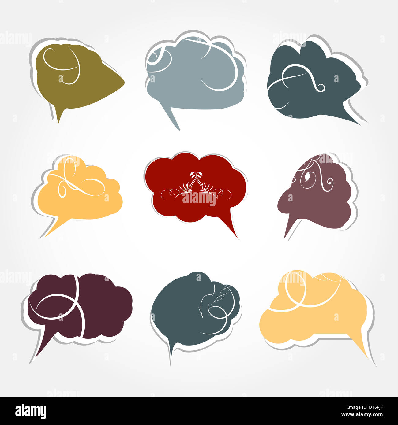 set of cloud icon computing concept design Stock Photo - Alamy