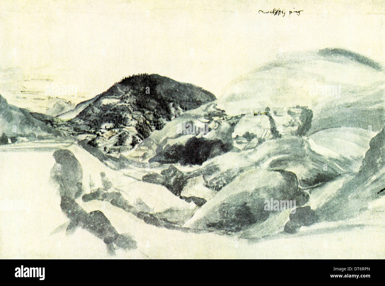 Alpine Landscape water-colour & gouache by Albrecht Durer circa 1495 ...