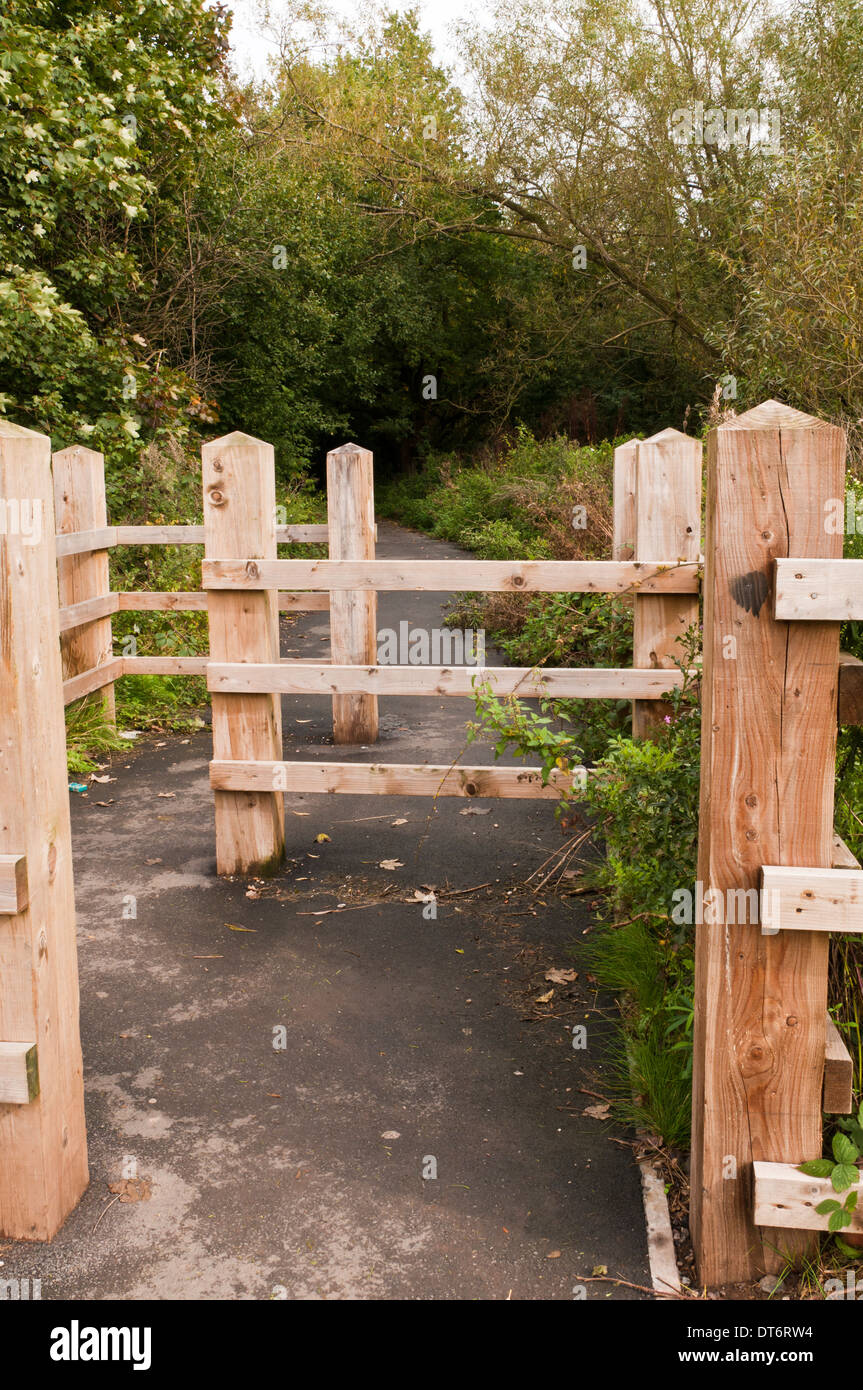 Tranquil wooden gateway access restricted hi-res stock photography and ...