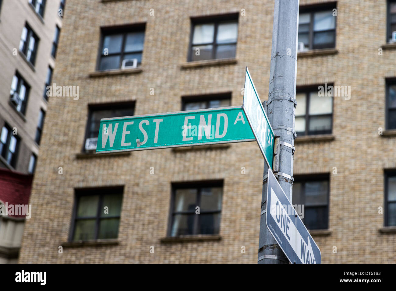 West End Street Sign Stock Photo - Alamy