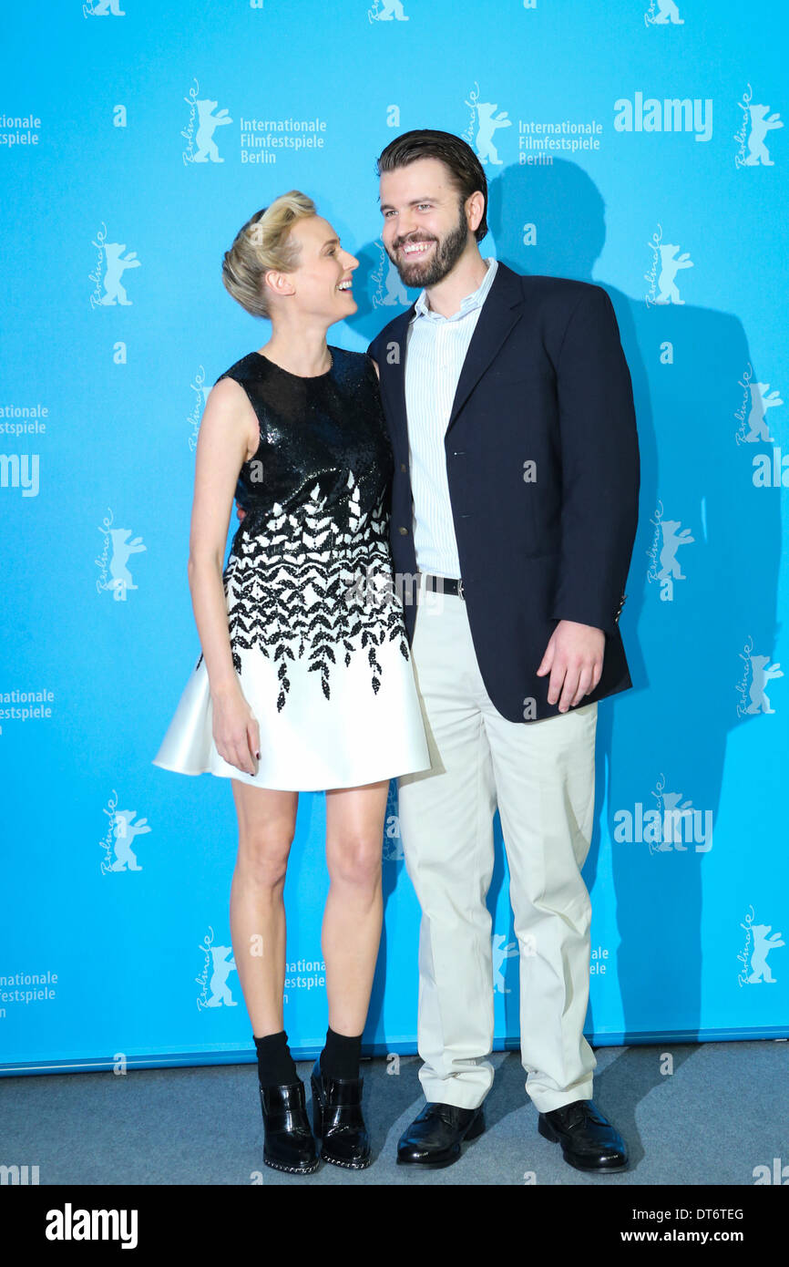 Berlin, Germany. 10th Feb, 2013. Actress Diane Kruger (L) and director ...