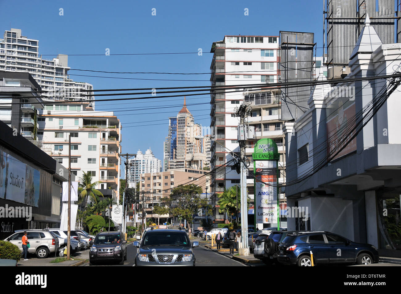 street scene Panama city Panama Stock Photo - Alamy