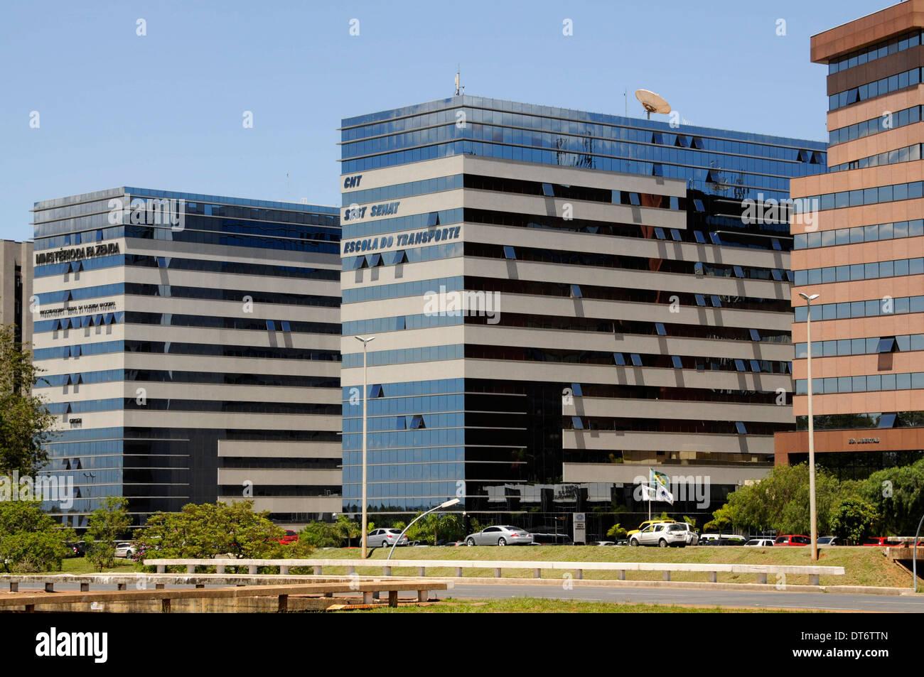 A district of Corporate company head offices in Brasilia, Brazil Stock ...